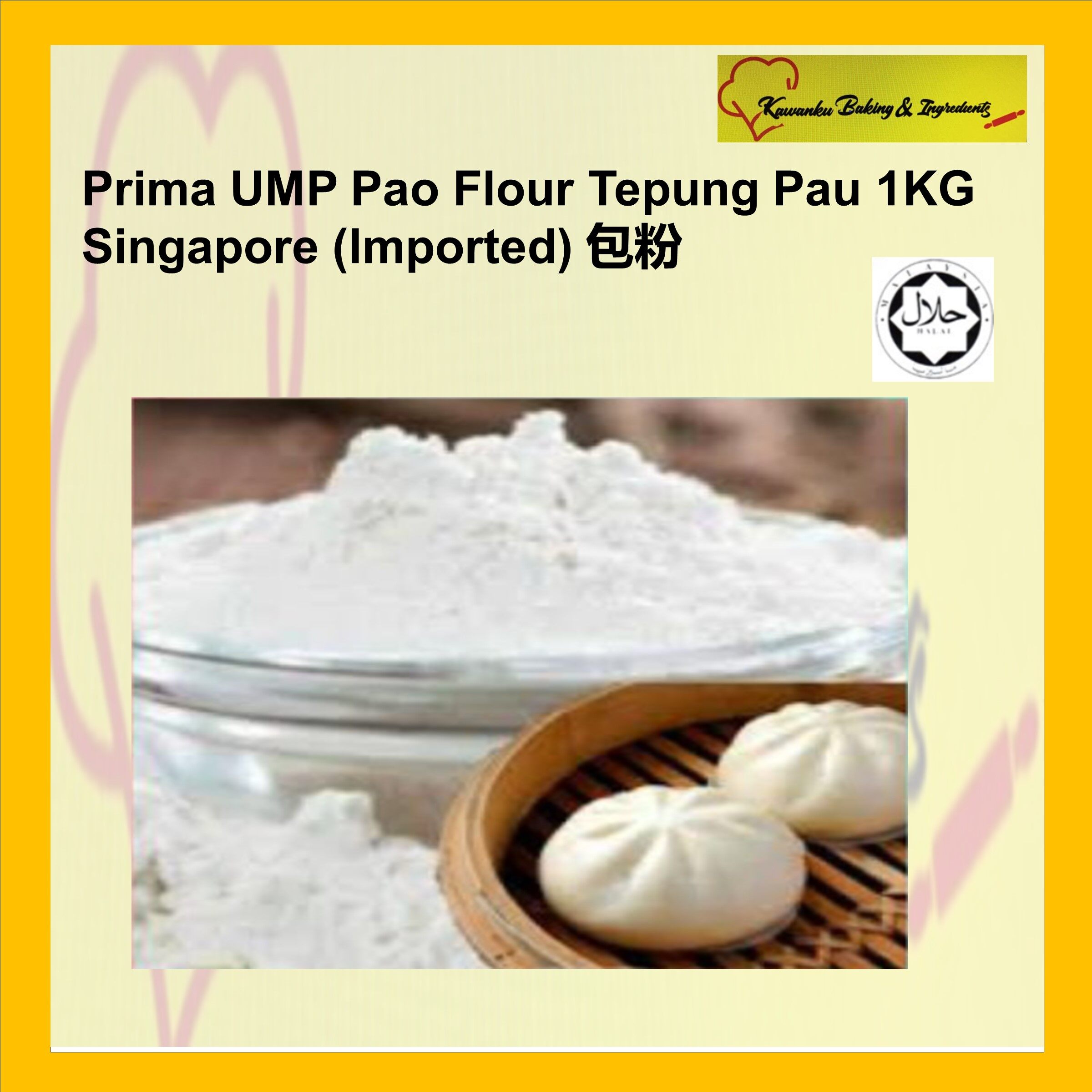 Prima UMP Pao Flour Tepung Pau 1KG Singapore (Imported) 包粉 | Lazada