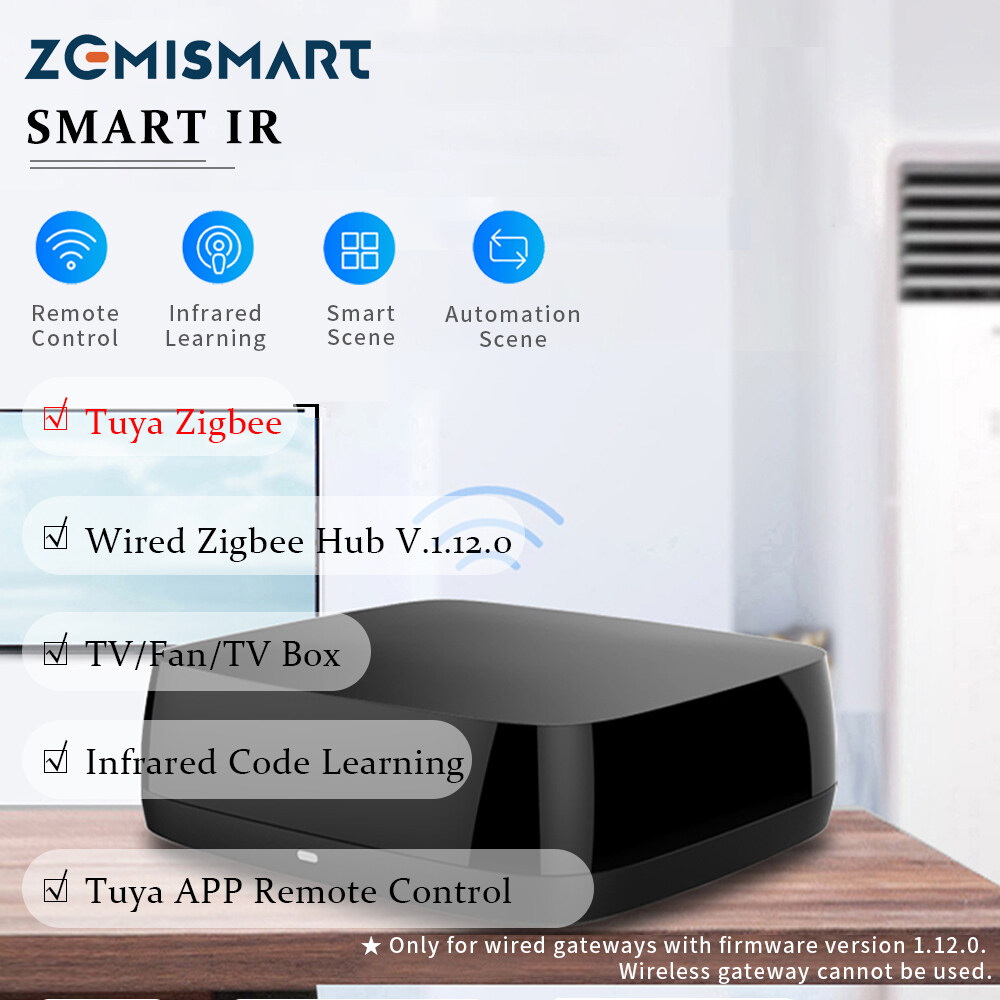 zemismart Smart Zigbee IR Remote Universal Infrared Remote Controller ...