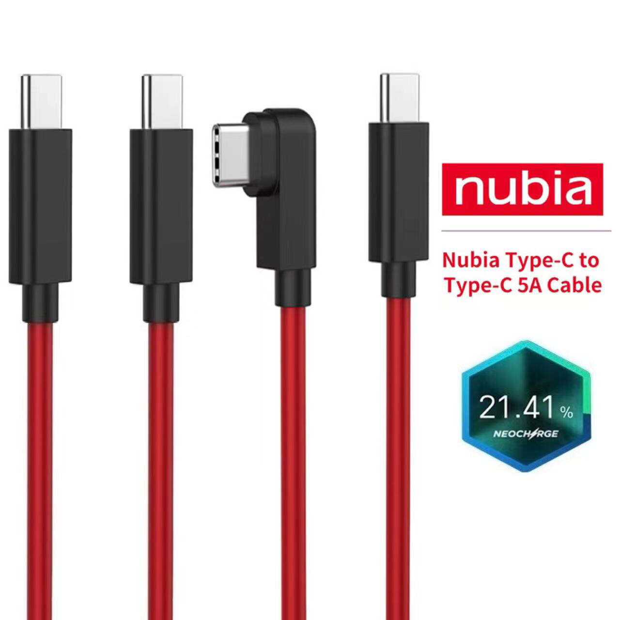 Original ZTE Nubia RedMagic 5A Gaming Data Cable USB Type-C ถึง Type-C ...