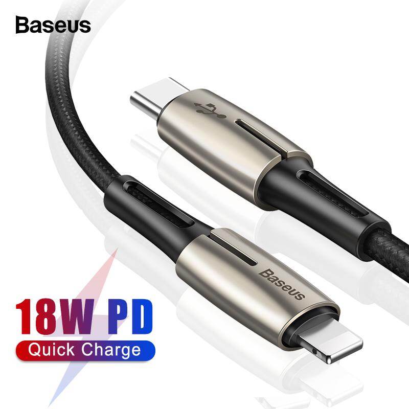 BASEUS 18W USB ประเภท C ถึง USB สายสำหรับ iPhone 11 PRO MAX XS MAX XR X ...