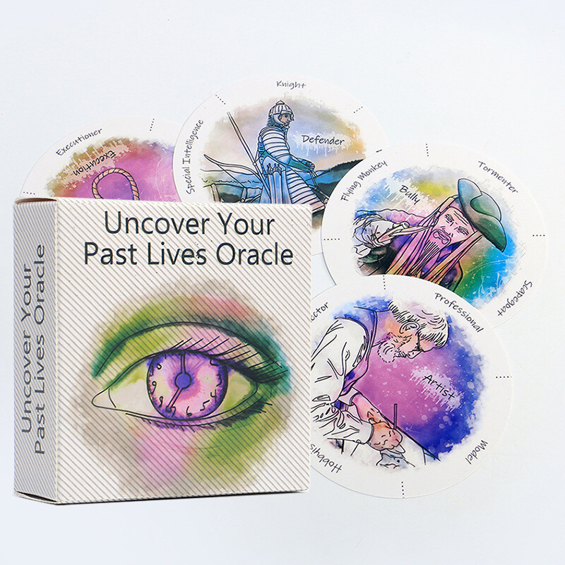 Xsf Uncover Your Past Life Oracle Deck Round Shape 87 Cards with PDF ...