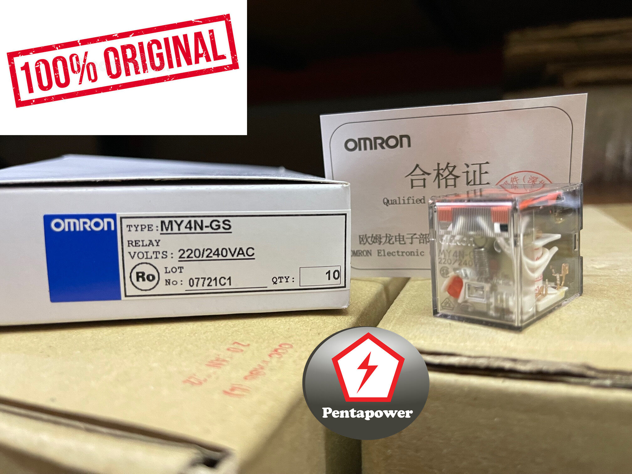 OMRON MY4N-GS RELAY MY4N 220VAC / 240VAC 14Pins with LED | Lazada