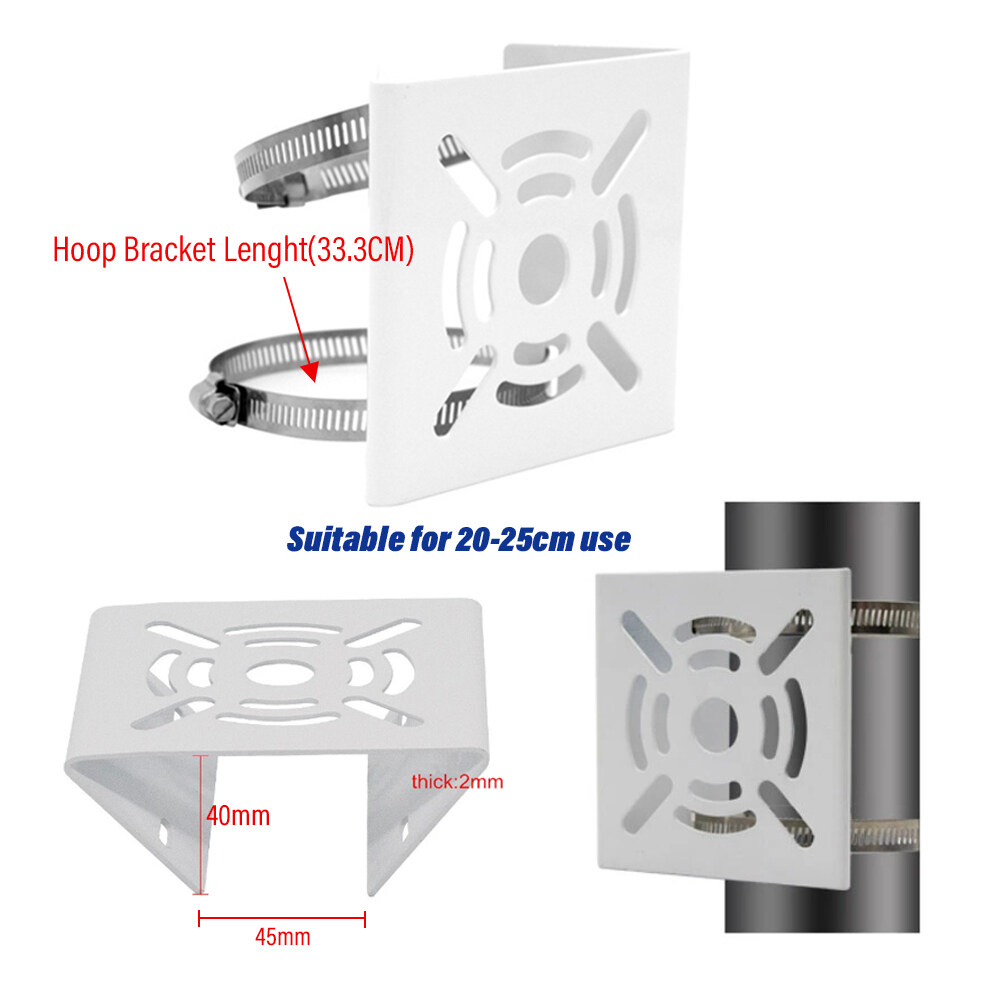 Outside CCTV Camera Iron Hoop Bracket Video Surveillance Pole Mounting ...