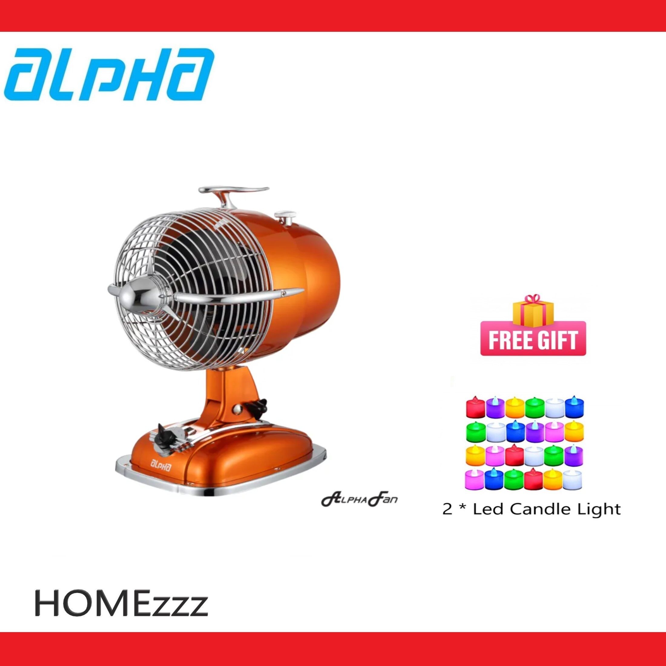 ALPHA AlphaFan - Mini Jet Fan 6 Inch Table Fan with 3 Blades (3 Speed ...