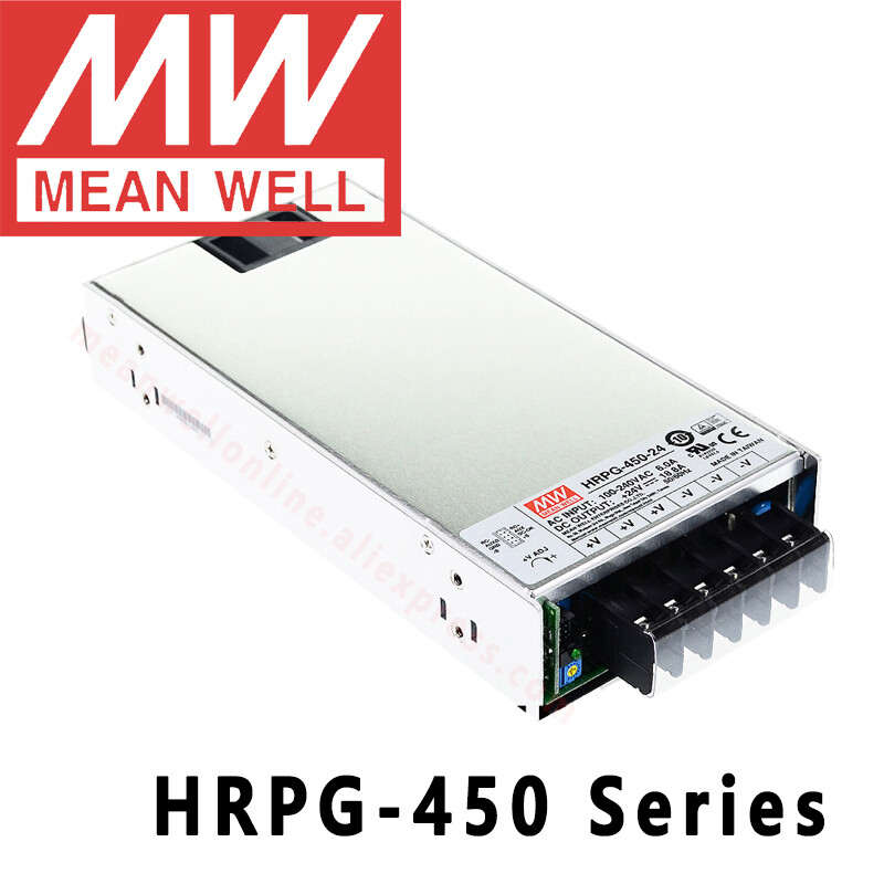 Original Mean Well HRPG-450 series DC 5V 12V 24V 36V 48V meanwell 450W ...