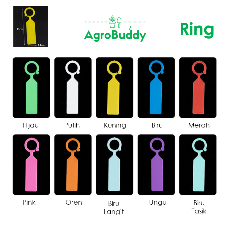AgroBuddy Thicker Quality Plastic Garden Label Plant Tag Hanging Tag ...