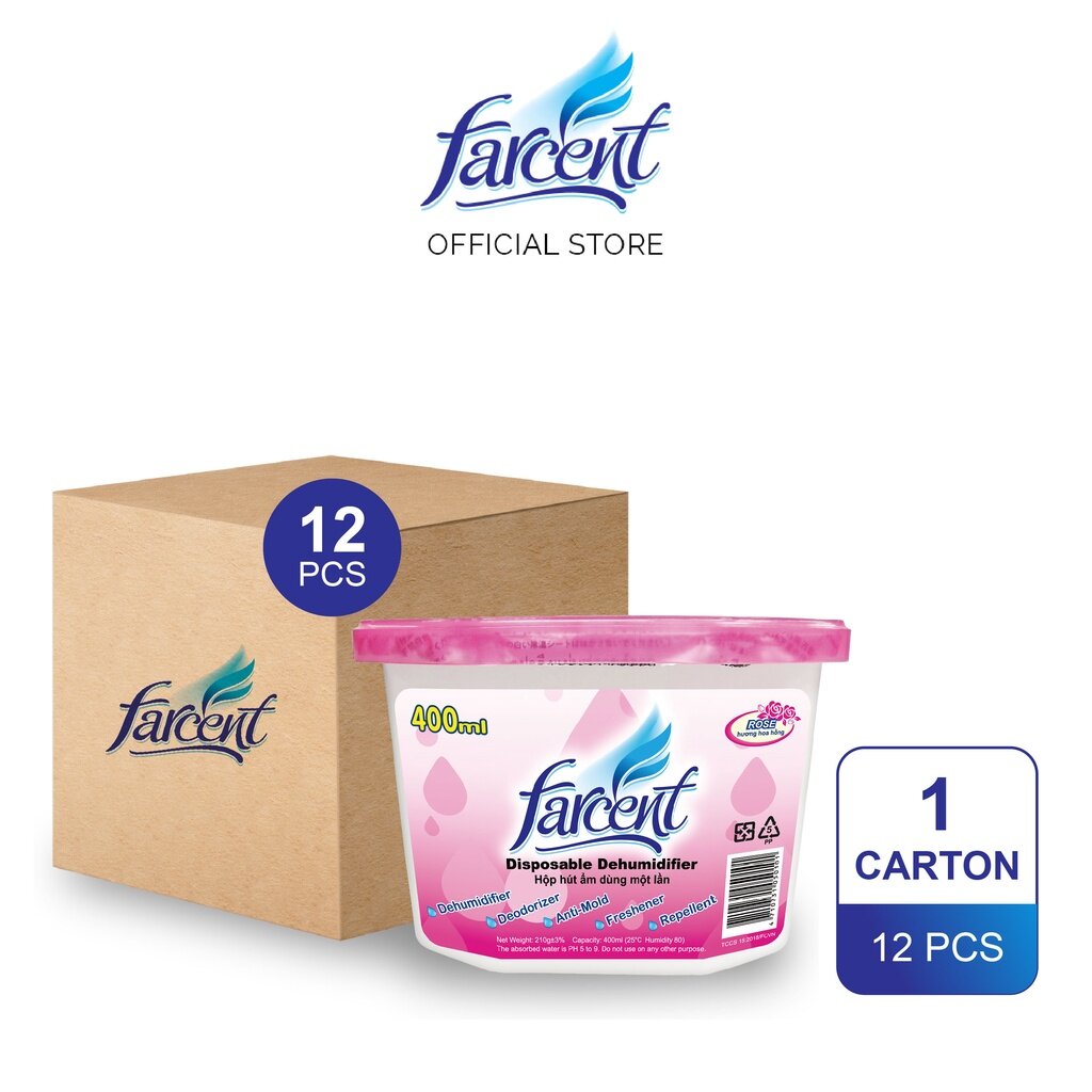 Farcent Dehumidifier Disposable Rose Lavender Charcoal Deodorizer Anti-Mold Freshener Repellent ...