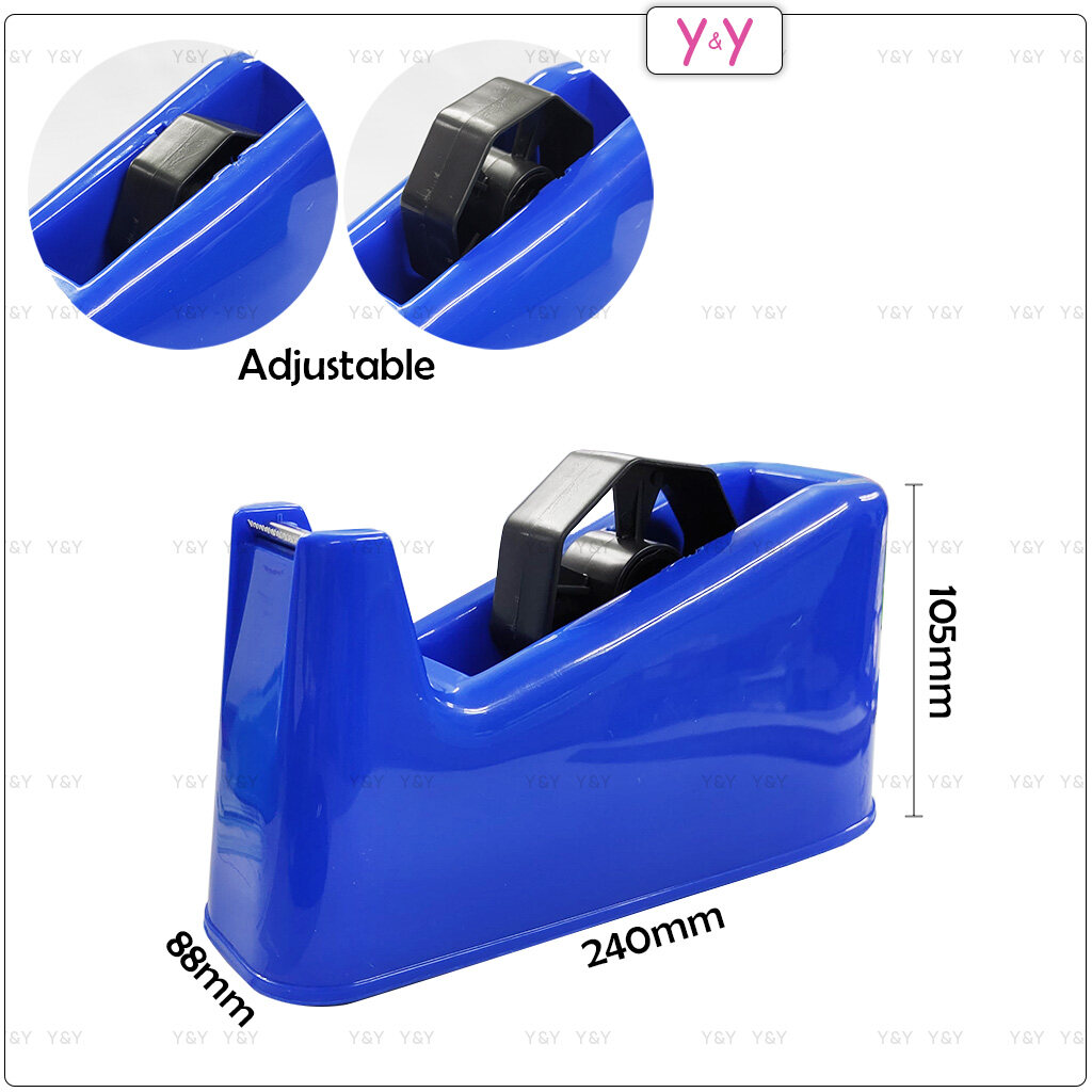 Niso Table Tape Dispenser / Desktop Adhesive Dual Core Cellophane Tape ...