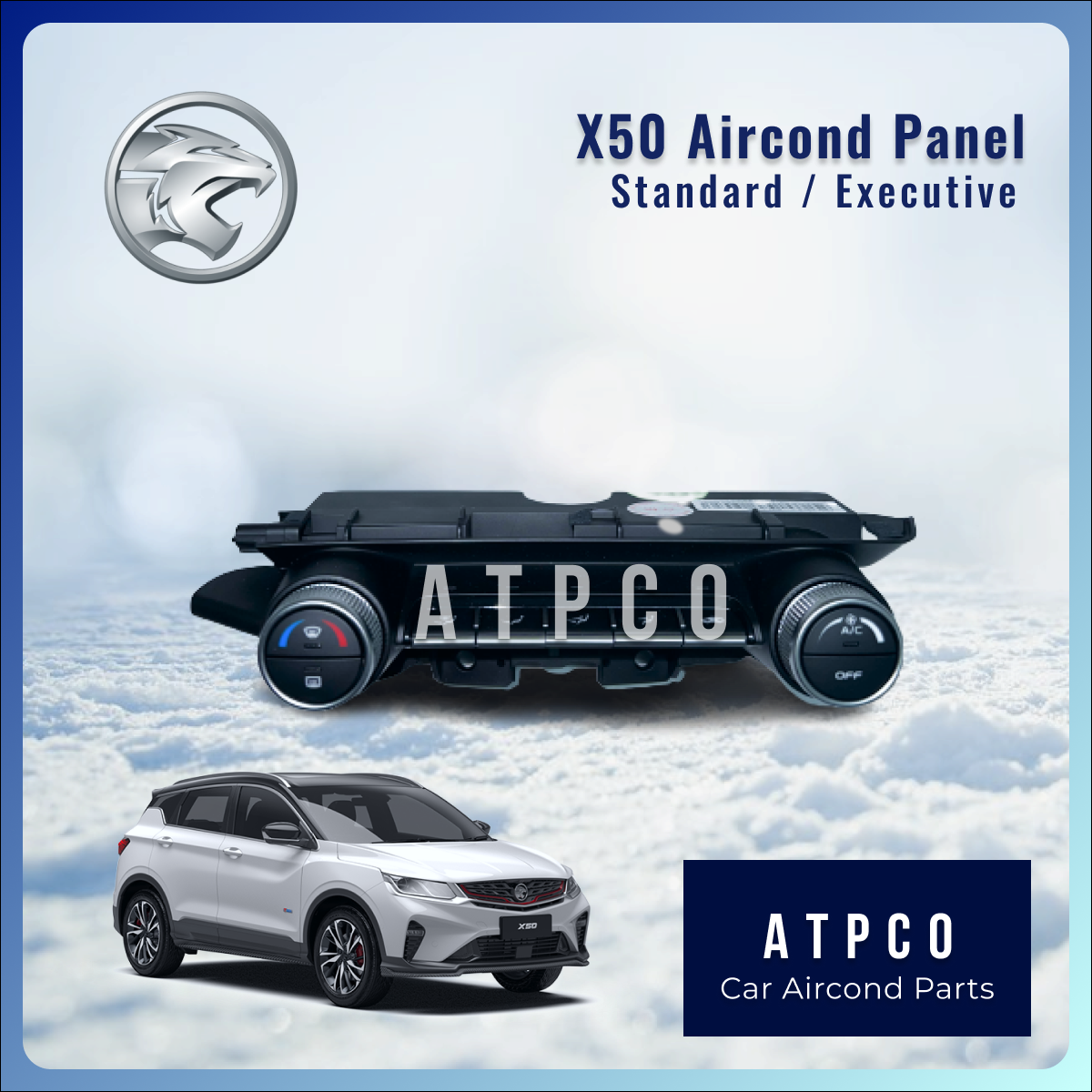 ORIGINAL PROTON X50 AIRCOND PANEL (STANDARD/EXECUTIVE) X50 PANEL ...