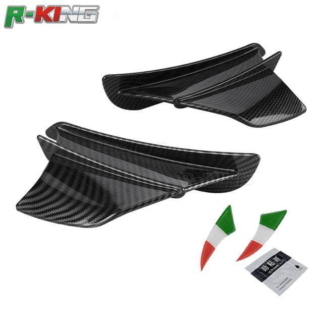 Motorcycle Universal Winglet Aerodynamic Wing Kit Spoiler Fairing Wind ...