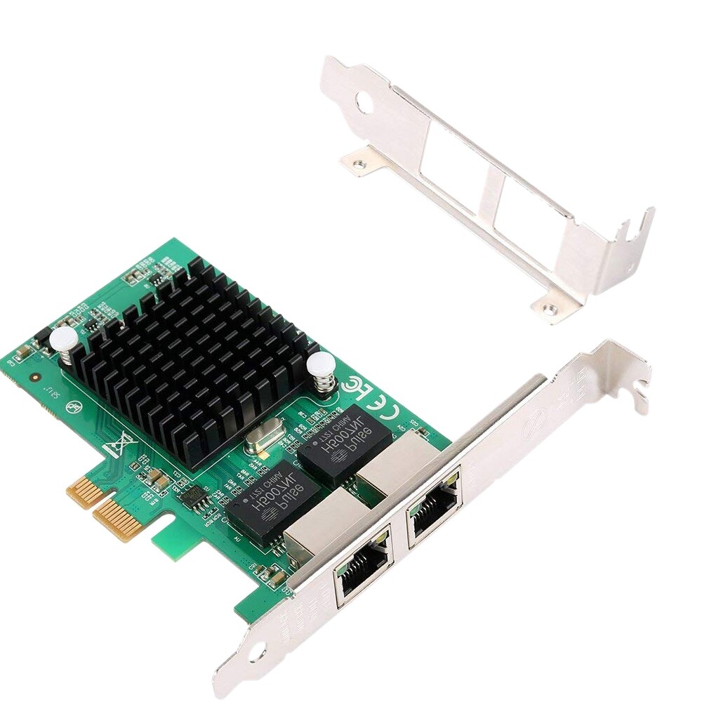 Gigabit Ethernet Pci-E Network Controller Card 10/100/1000Mbps, Rj45 X2 ...