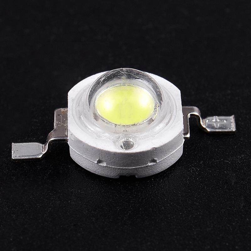 20 Pcs High Power 2 Pin 3W White LED Bead Emitters 170-190Lm 6000K ...