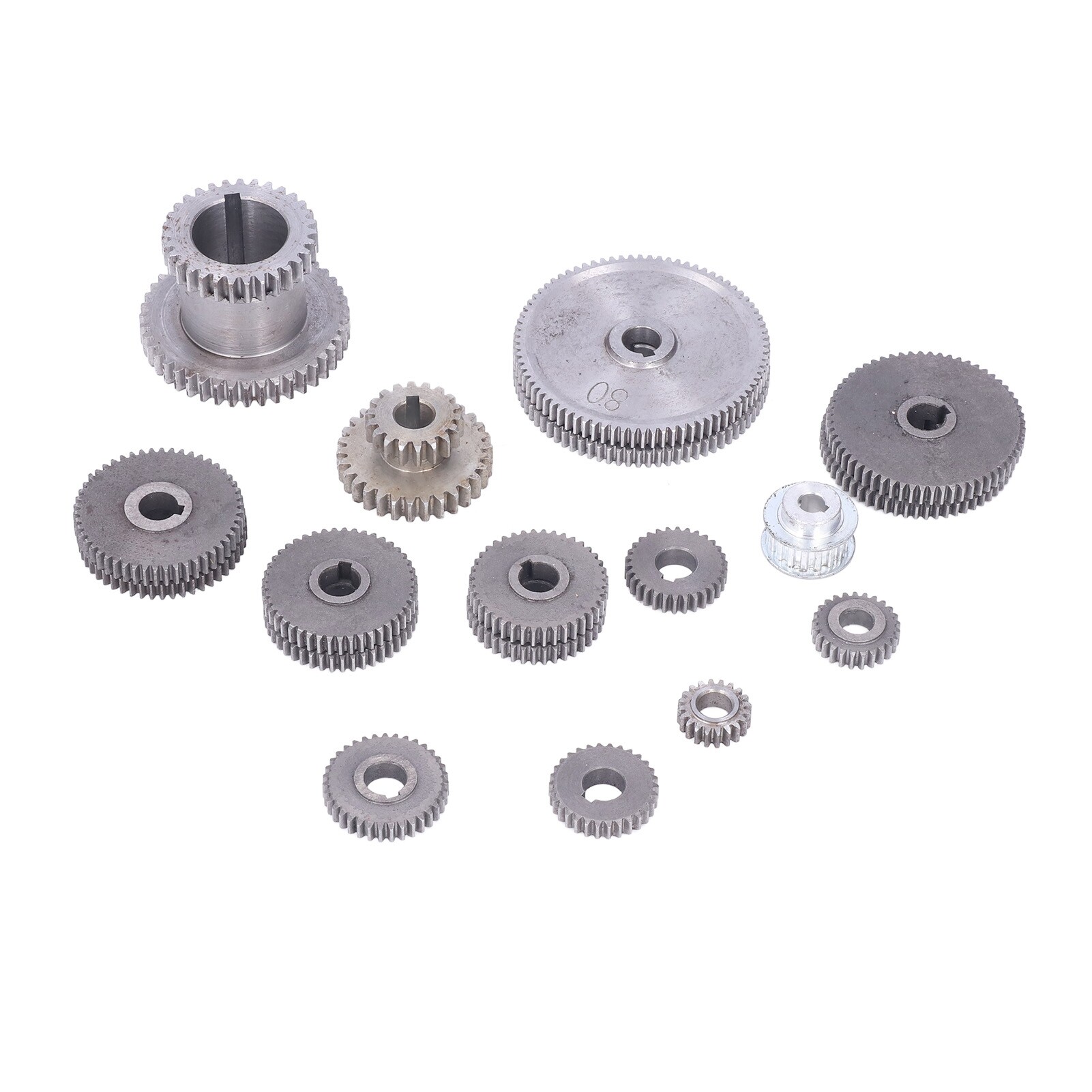 Mini Gears Set HT250 Gray Iron Metal Gear Kit with Belt Pulley for ...