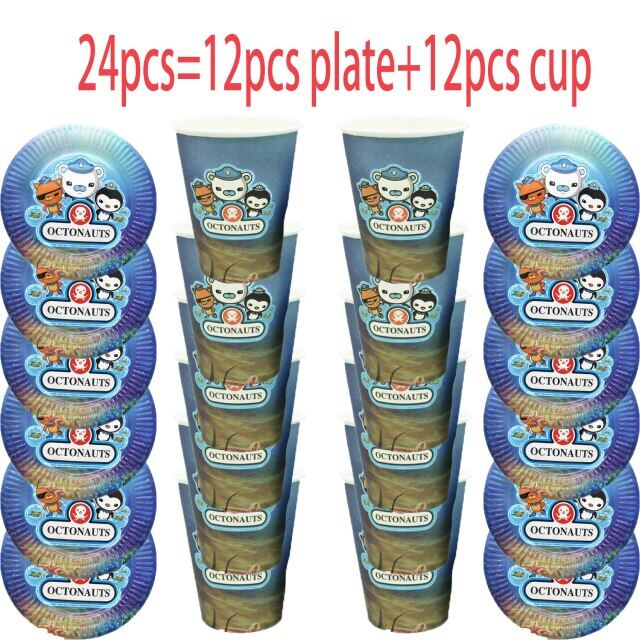 Octonauts Theme Party Decorations Disposable Tablecloth Paper Plate Cup ...