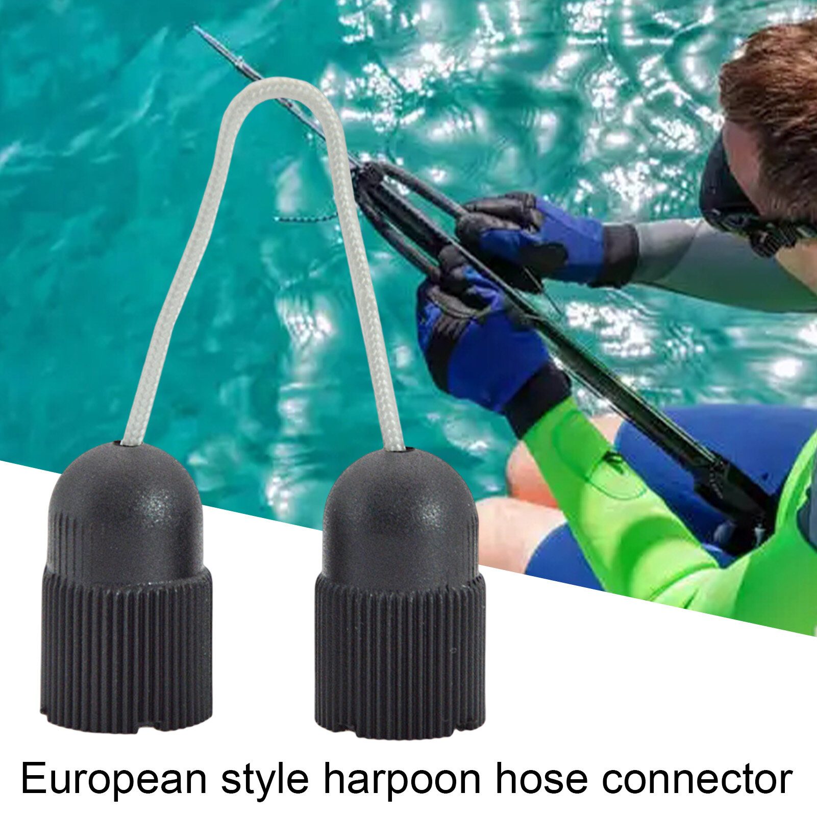 Speargun Latex Tube Connector Threaded 2mm Rope Tight Connection V ...
