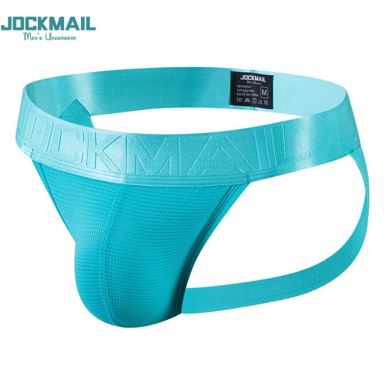 กางเกงในชุดชั้นในชายแบบเซ็กซี่ผู้ชาย JOCKMAIL M-XXL กางเกงในตาข่ายระบาย ...