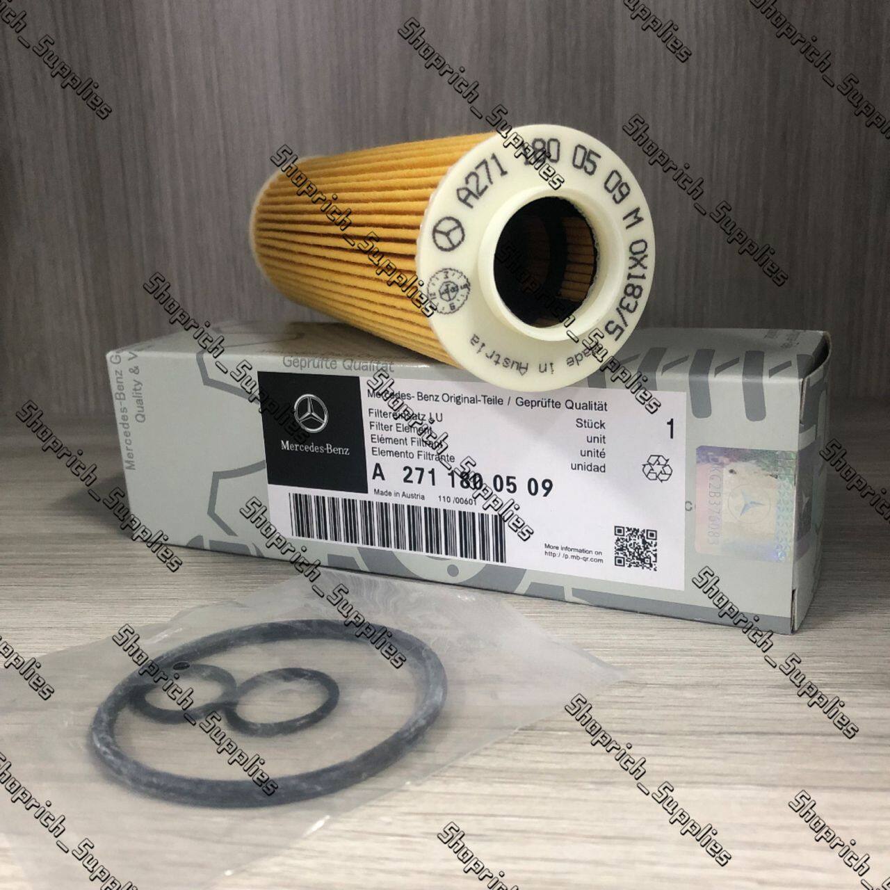 (2711800509) MERCEDES OIL FILTER M271 ENGINE W204 C180 C200 C250 W212 ...