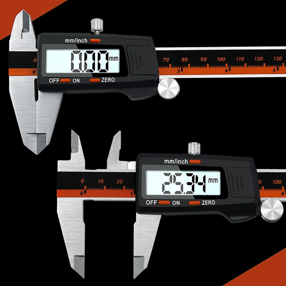 0-150MM Digital Readout Vernier Caliper Electronic Micrometer Stainless ...