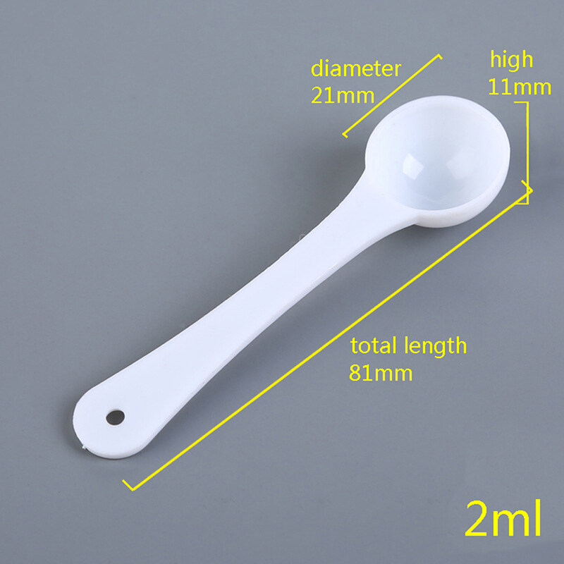 WUJI 10Pcs 1g 3g 5g 10g Measuring Plastic Scoop Measuring Spoons Milk ...