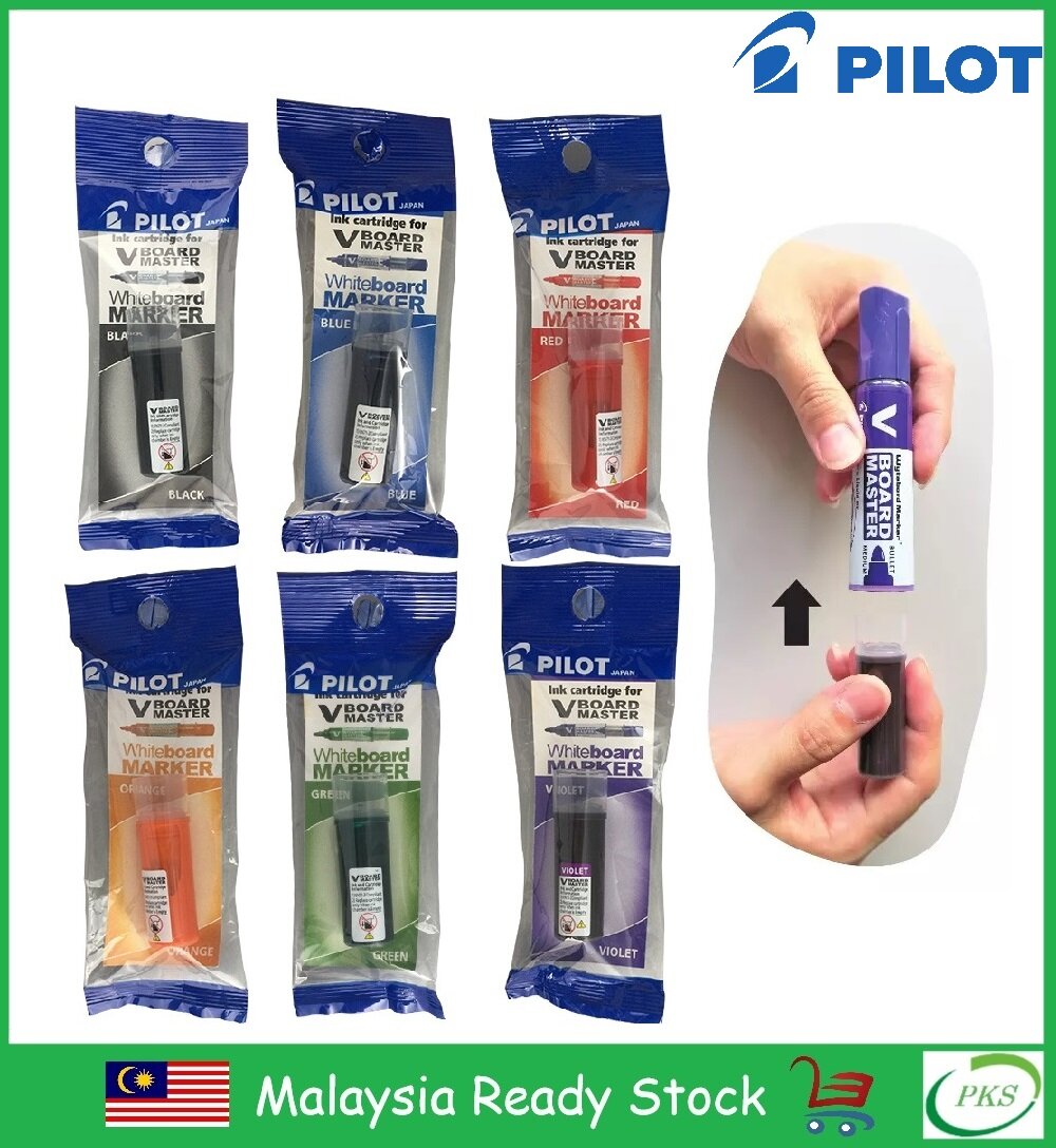 Pilot V Board Master Whiteboard Marker Pen Ink Refill Cartridge | Lazada