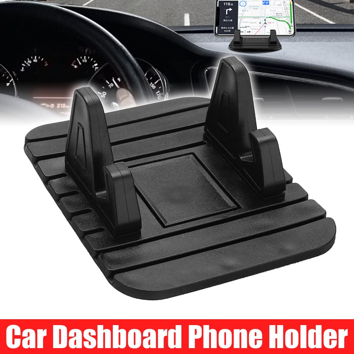 Car Dashboard Mobile Phone Stand Bracket Non-slip Silicone Mat Lazy ...