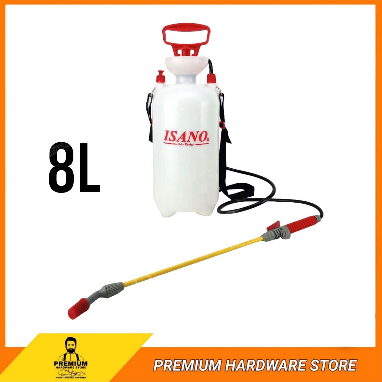 ISANO Garden Pressure Sprayer Adjustable spray nozzle Lubricant PVC ...