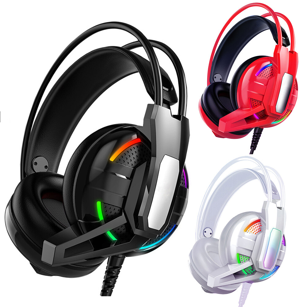 Large Storage RGB Marquee Stereo Bass Wired Gaming Headset with ...