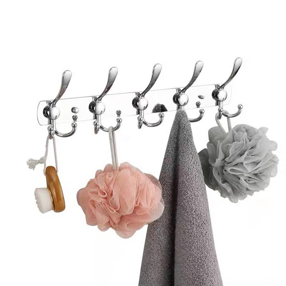 EUROPEAN Style Stainless Steel Black Coat Hook Row Hook Toilet Hotel ...