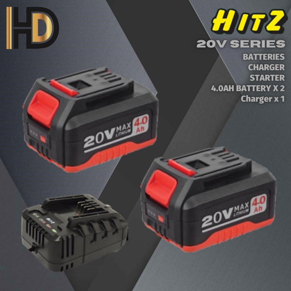 HITZ 20V HS-5004 4.0AH BATTERY STARTER PACK | Lazada