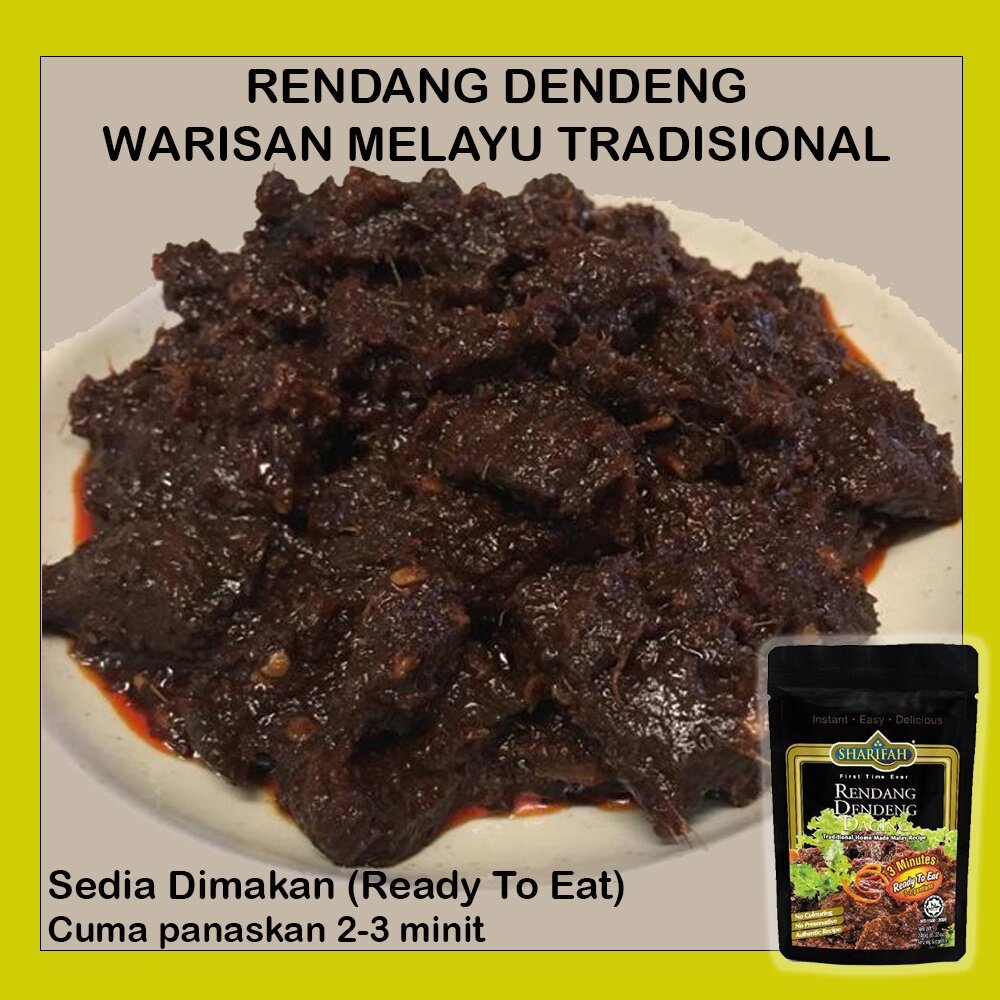 Ready To Eat Rendang Daging Dendeng Resipi Masakan Warisan Tradisional ...