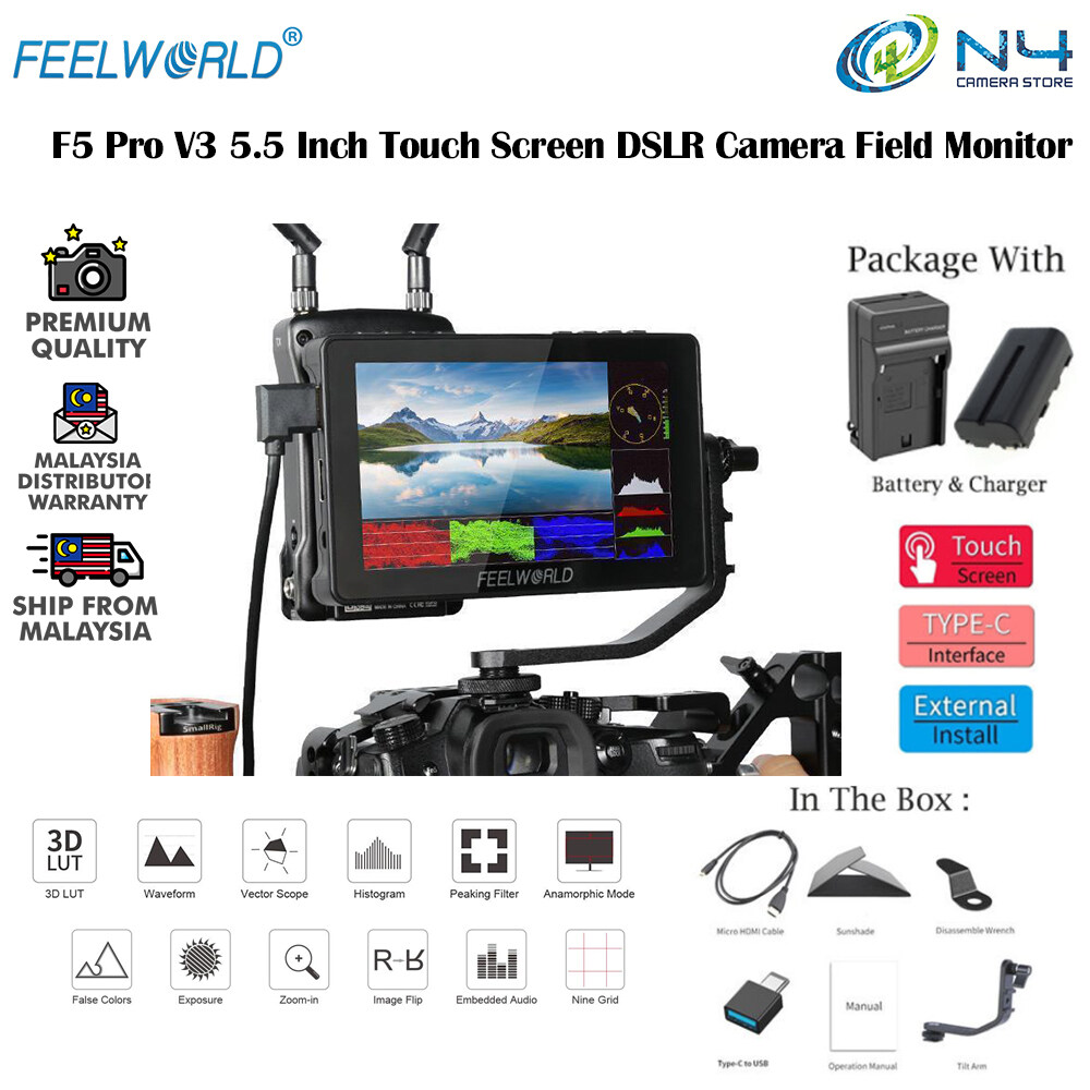 FEELWORLD F5 Pro V4 / F5 Pro V3 FEELWORLD F5 Pro V2 5.5 Inch Touch ...