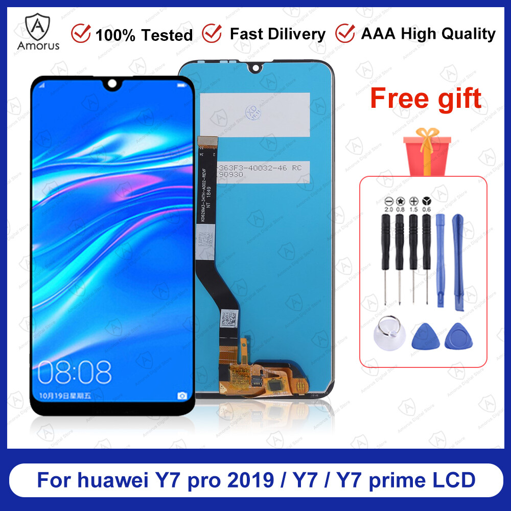 Amorusอะไหล่หน้าจอLCDและดิจิไทเซอร์,สำหรับHuawei Y7 (2019)/Y7 Pro(2019 ...
