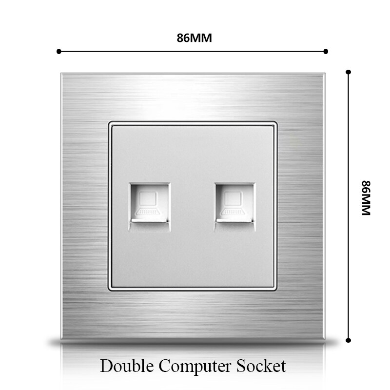 LSG Internet outlet Computer CAT5e Tel and TV wall socket adapter ...