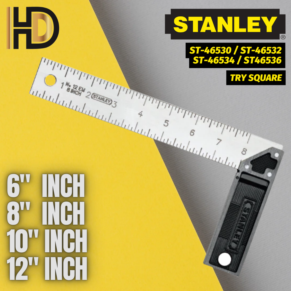 STANLEY Try Square L Ruler / STANLEY Heavy Duty Type Try Square L Ruler ...