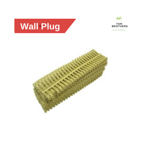 SERENA PVC WALLPLUG 6MM / PLASTIK DINDING SKRU PAKU / SCREW PVC WALL ...