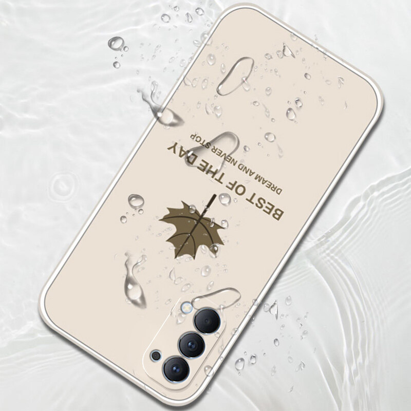 YBD Maple Leaf รูปแบบเคสโทรศัพท์สำหรับ OPPO Reno 4 4G Realme 8 Pro ปลอก ...
