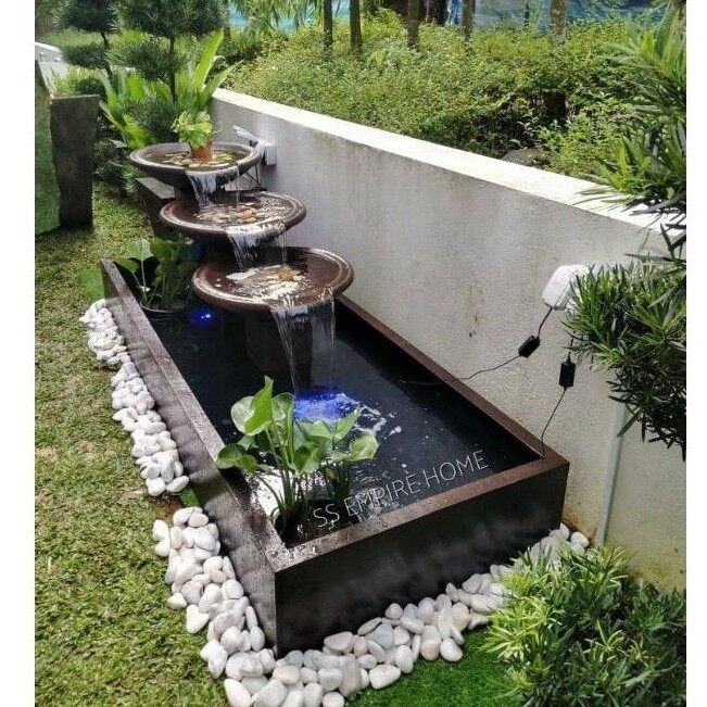 S52 with Filter 8x3.5 Water Pond Fountain Kolam Air Sandstone Garden ...