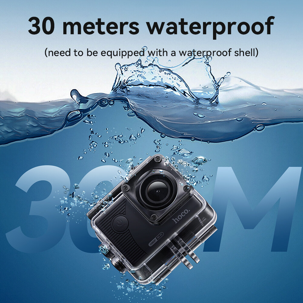 Official 24 Hours DeliveryHoco DV100 Sports Camera Waterproof 2.0 inch ...