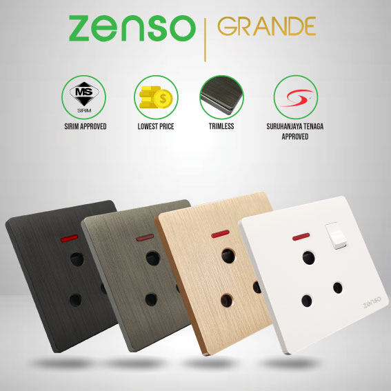 ZENSO switch - Grande White /Gold/ Hairline Black/ Galaxy Black Switch ...