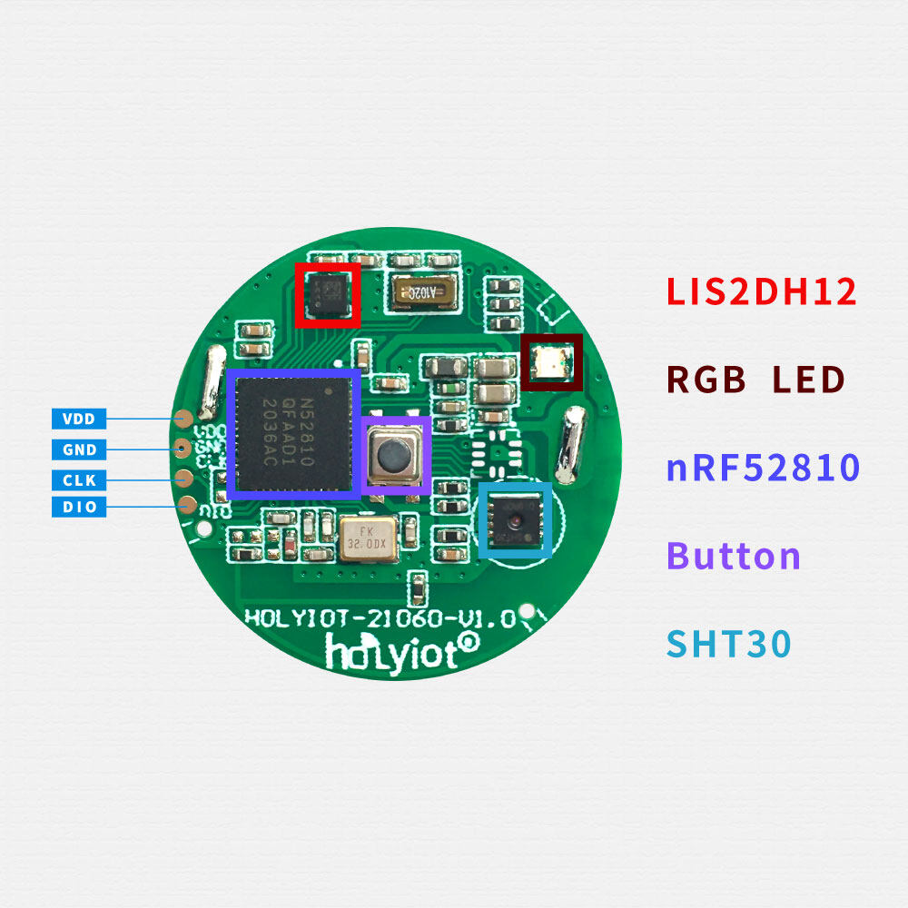 Holyiot nRF52810 proximity marketing ble motion sensor ibeacon tag with ...