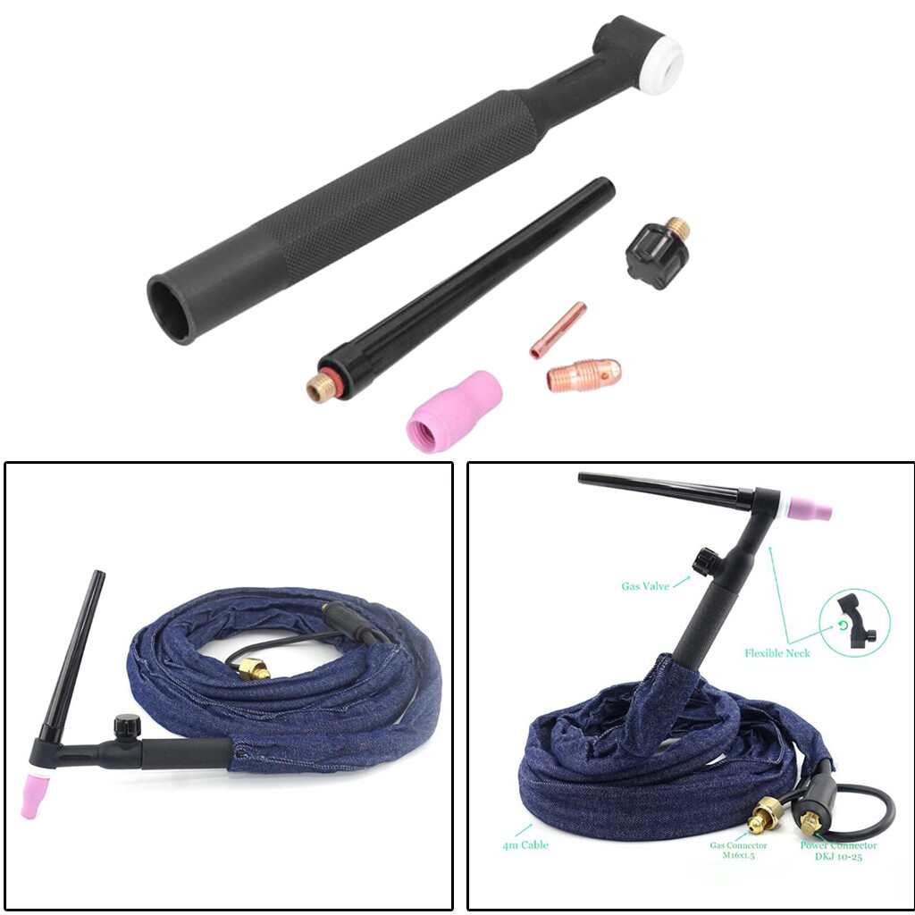 Koklife WP-9 Argon Arc TIG Welding Torch Head Set Flame Control Knob ...