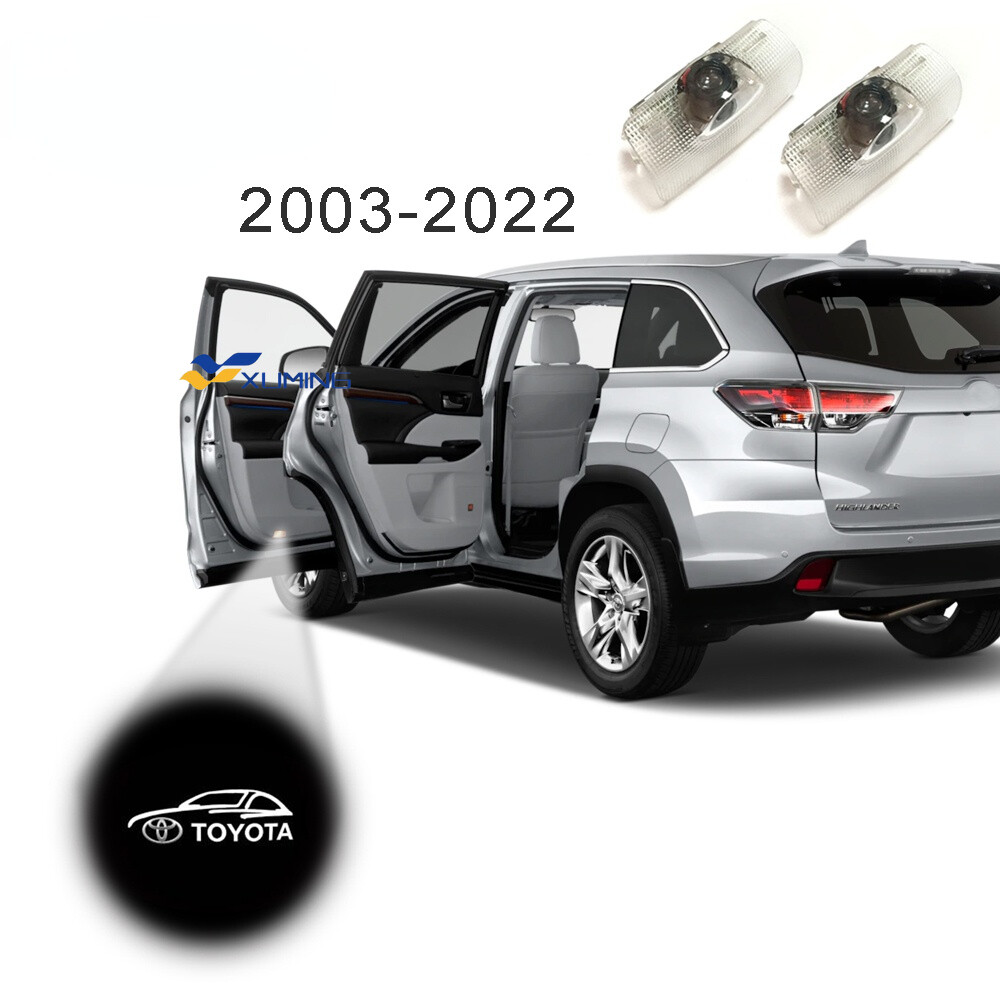 xuming 2pcs LED Car Door Welcome Light for Toyota Innova Fortuner ...