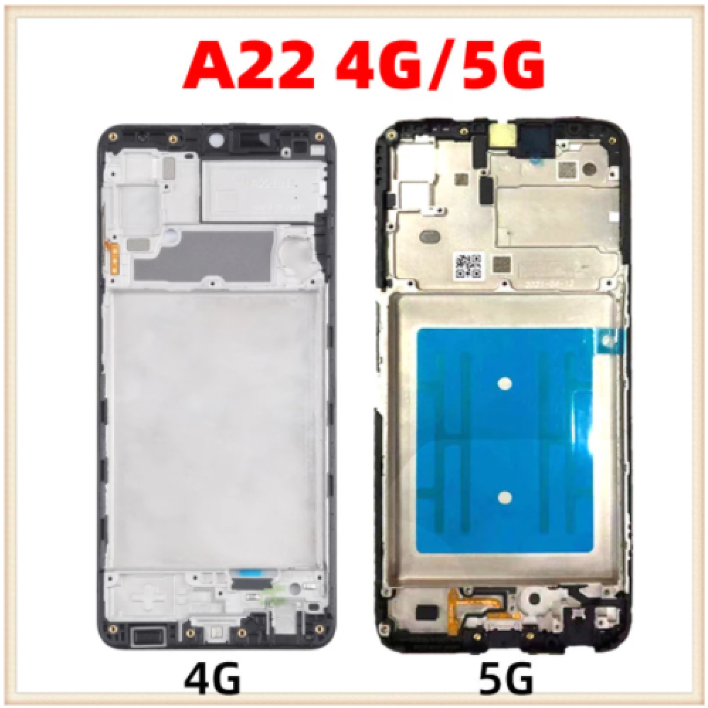 For Samsung Galaxy A22 A225 A226 4G/5G LCD Front Frame Bezel Frame ...