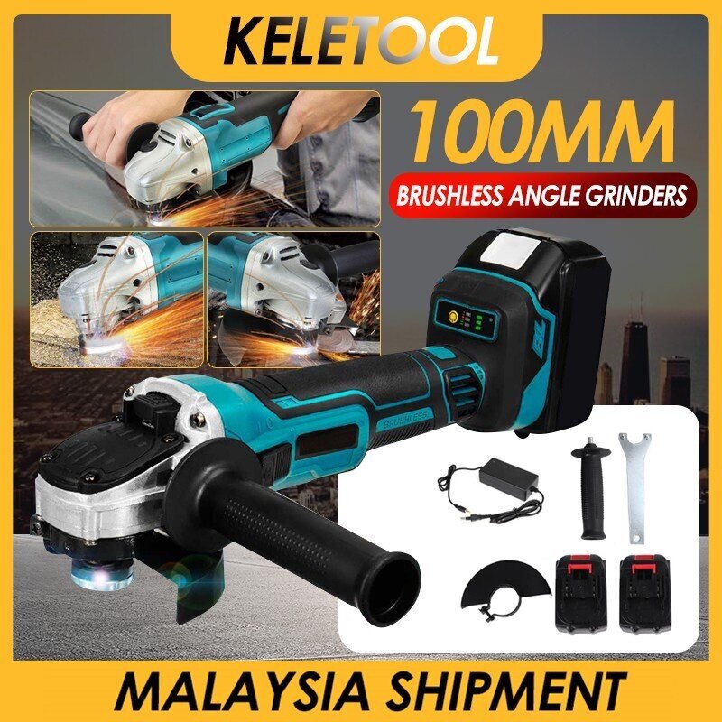 588V 68000MAH Angle Grinder Brushless Cordless Impact Grinder DIY ...