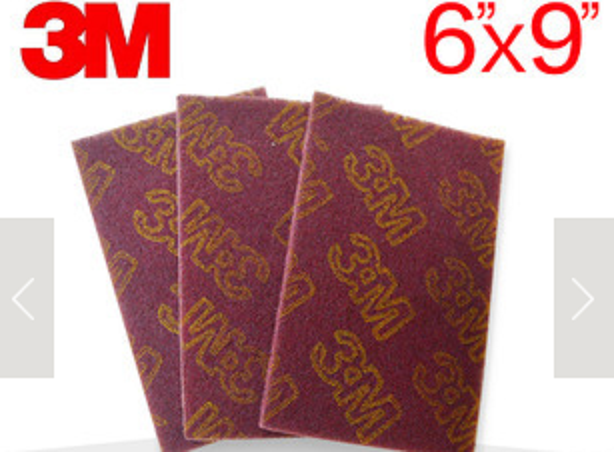3M 7447 SCOTCH BRITE 150*225MM/ MAROON SCOTH PAD / 工业百洁布 (6' X 9") | Lazada