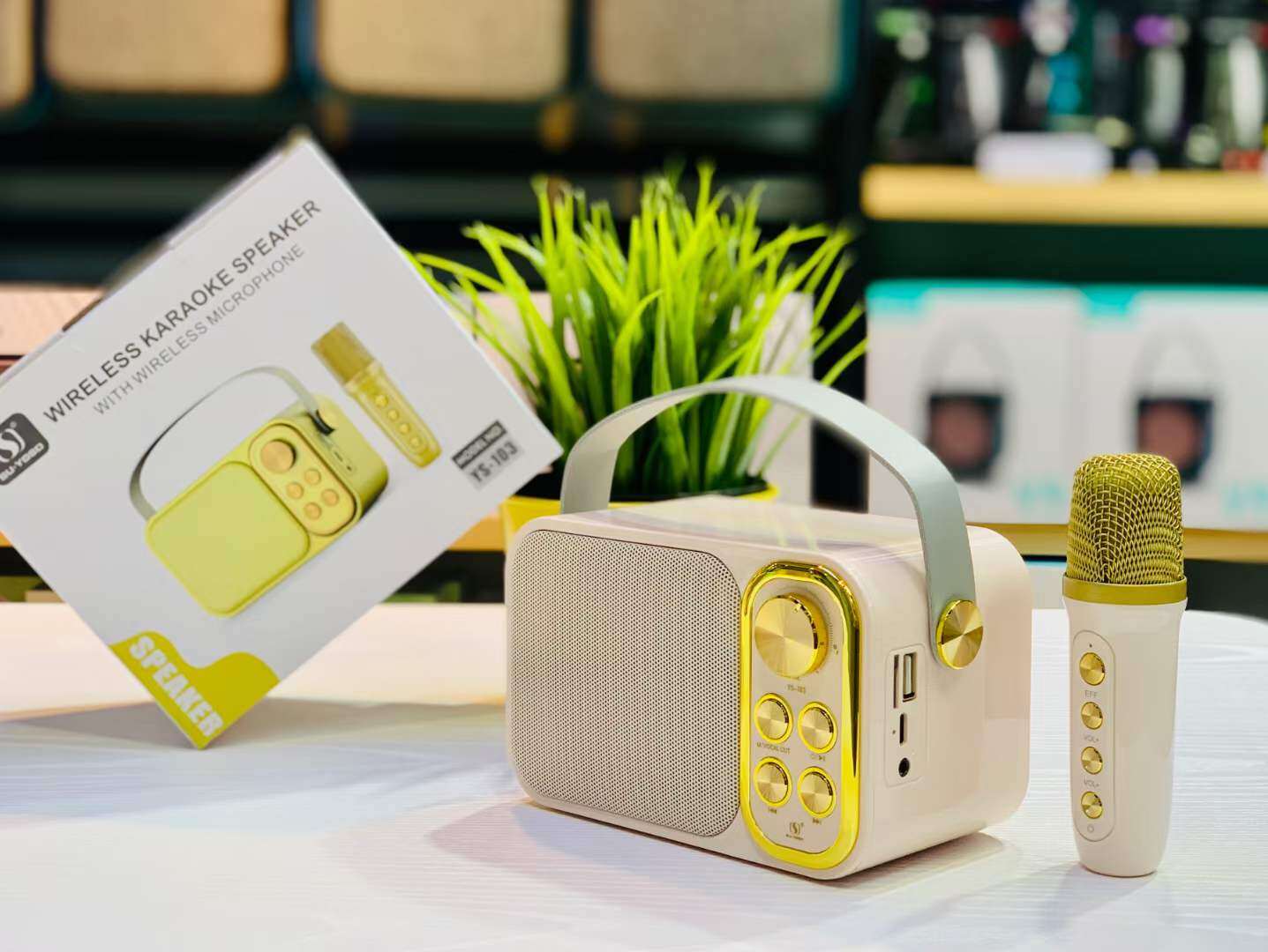 SU-YOSD YS-103 PORTABLE WIRELESS SPEAKER WITH 1*MICROPHONE NEWLY ...