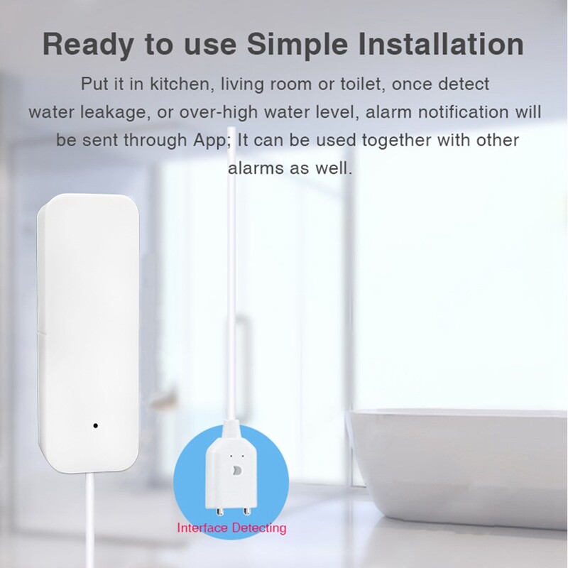 Smartlife APP Wifi Water Sensor Water Leak Detector Alarm Home Control ...