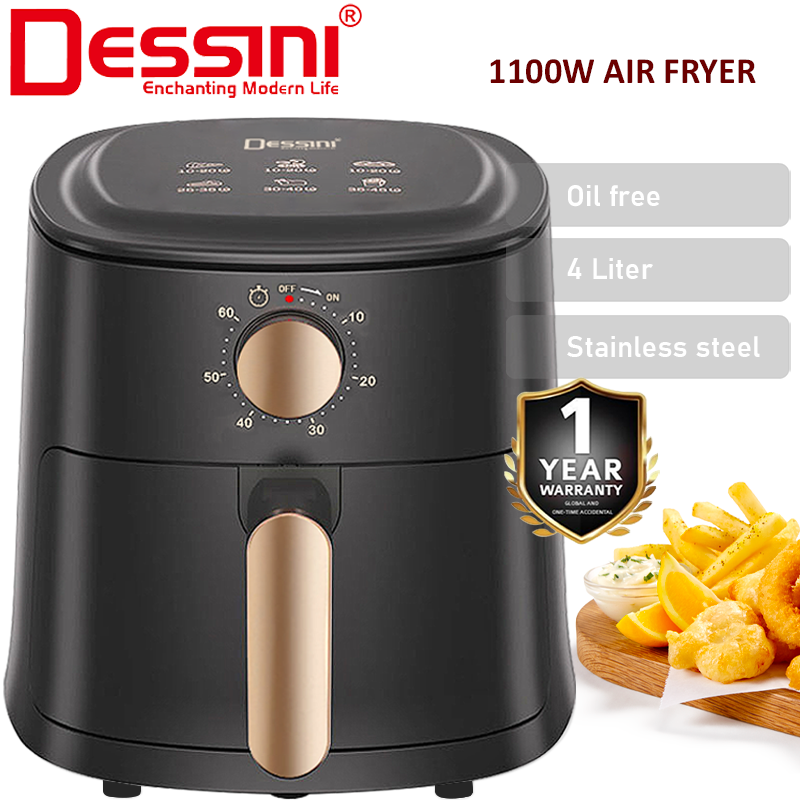 DESSINI ITALY AF-40 Electric Oven Convection Air Fryer Toaster Timer ...