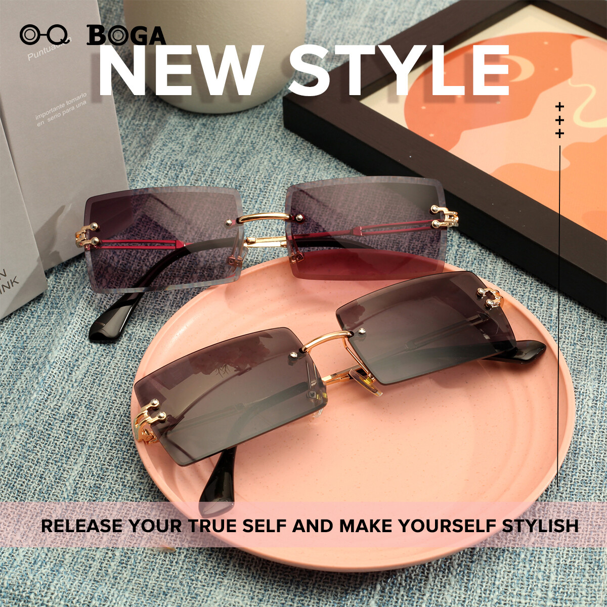 BOGA 6สไตล์แฟชั่น Unisex ป้องกัน UV น่ารัก Antelตายาวถ้วยแว่นกันแดดเด็ก ...