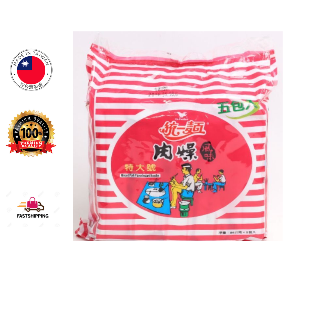 Taiwan Uni President (Tong Yi ）Minced Pork Instant Noodle/ 台湾統一麵 ...